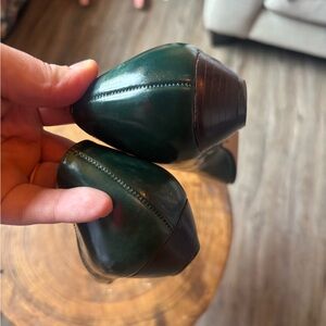 sabree | Shoes | Vintage Sabree Sheridan Leather Green Flats Pointy Toe ...